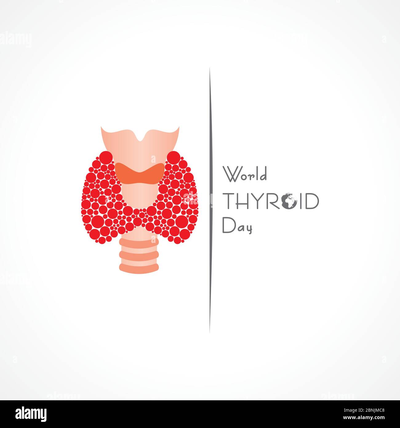 Vector illustration for World Thyroid Day which is held on 25 may. Can ...