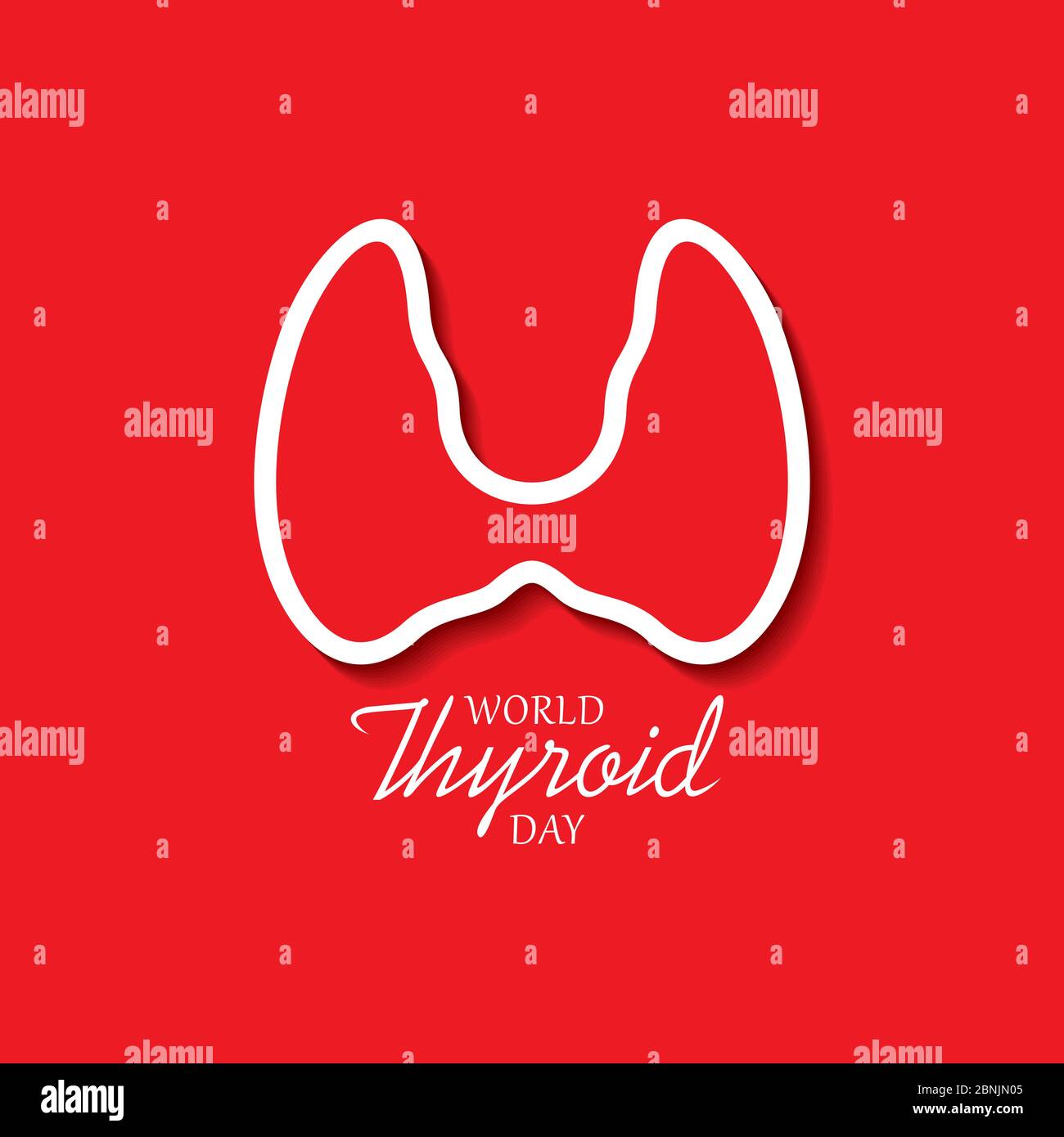Vector illustration for World Thyroid Day which is held on 25 may. Can ...