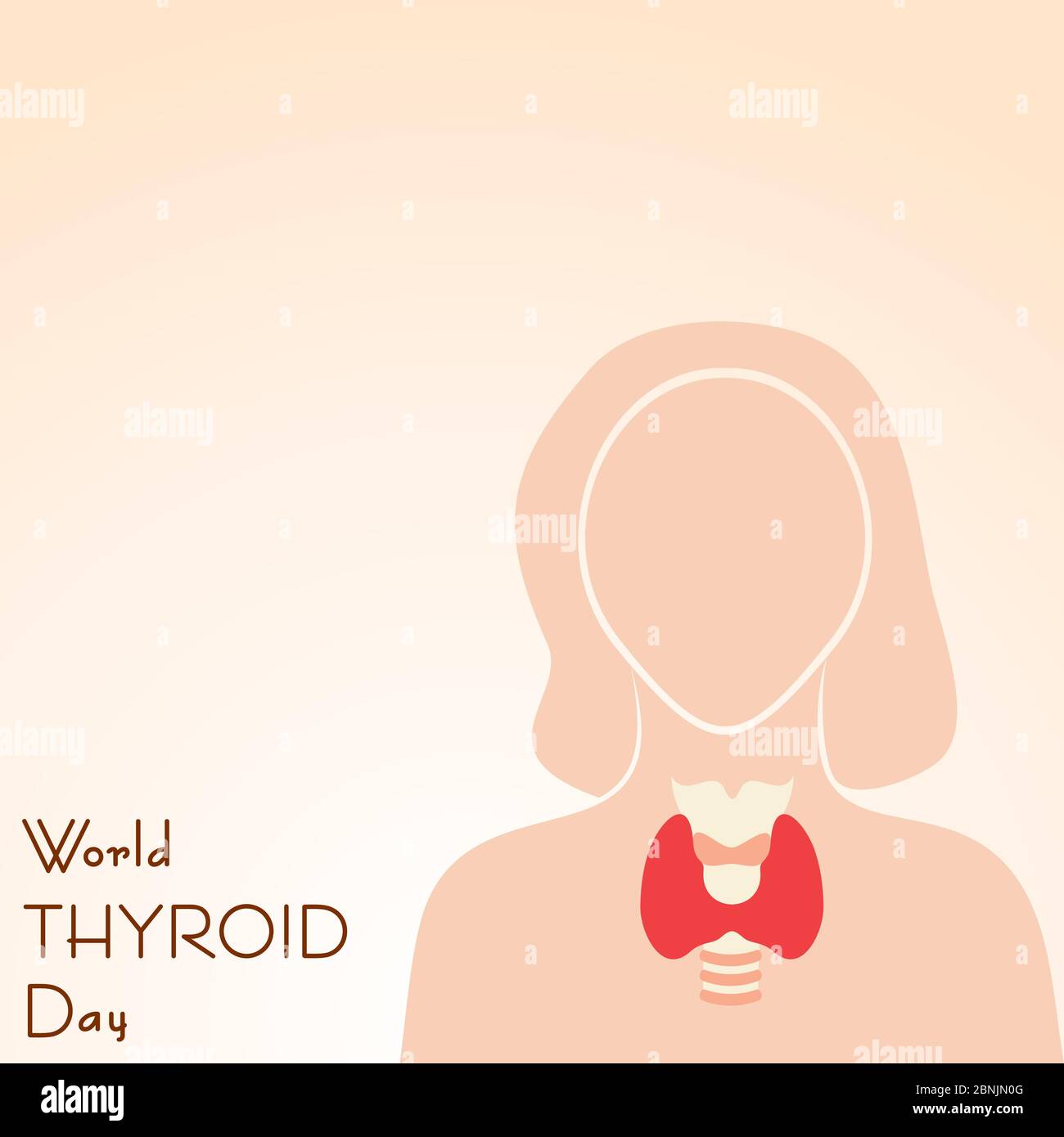 Vector illustration for World Thyroid Day which is held on 25 may. Can ...