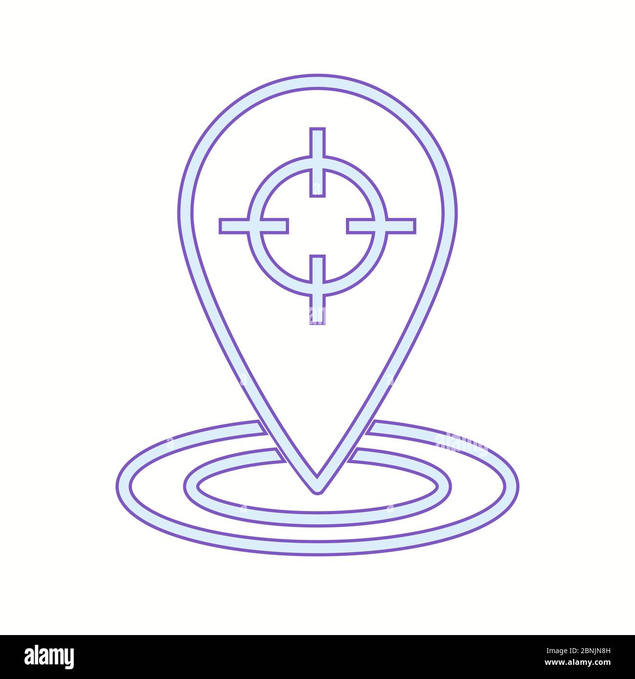 Beautiful Trace Location Line Vector Icon Stock Vector Image & Art - Alamy