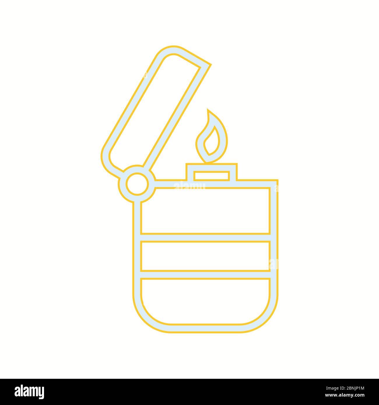 Beautiful Lighter Line Vector Icon Stock Vector Image & Art - Alamy