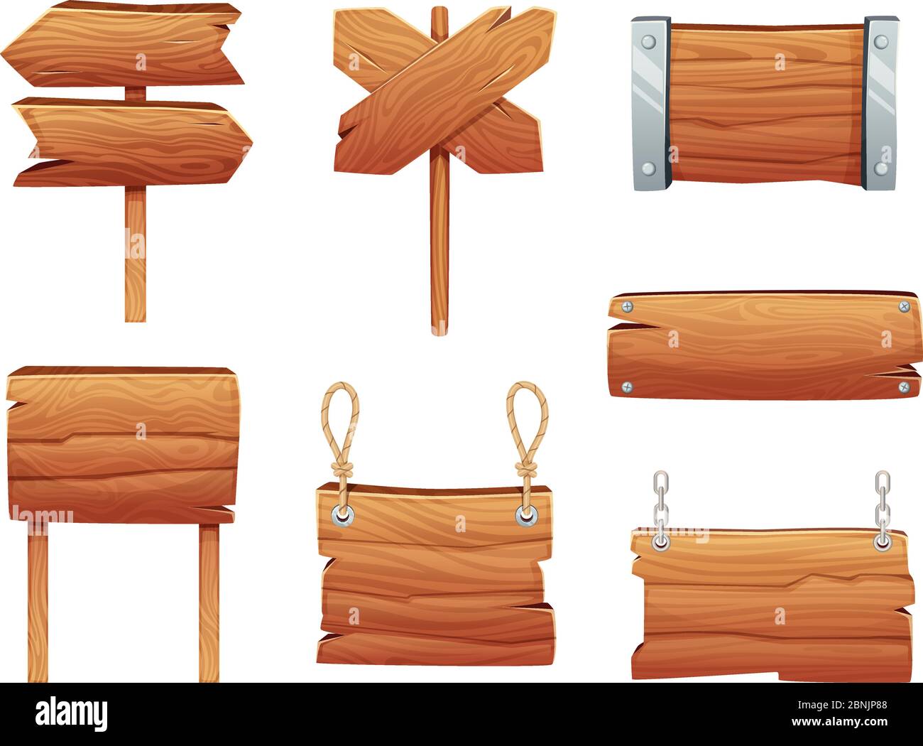Wooden banners and various signboards Stock Vector Image & Art - Alamy