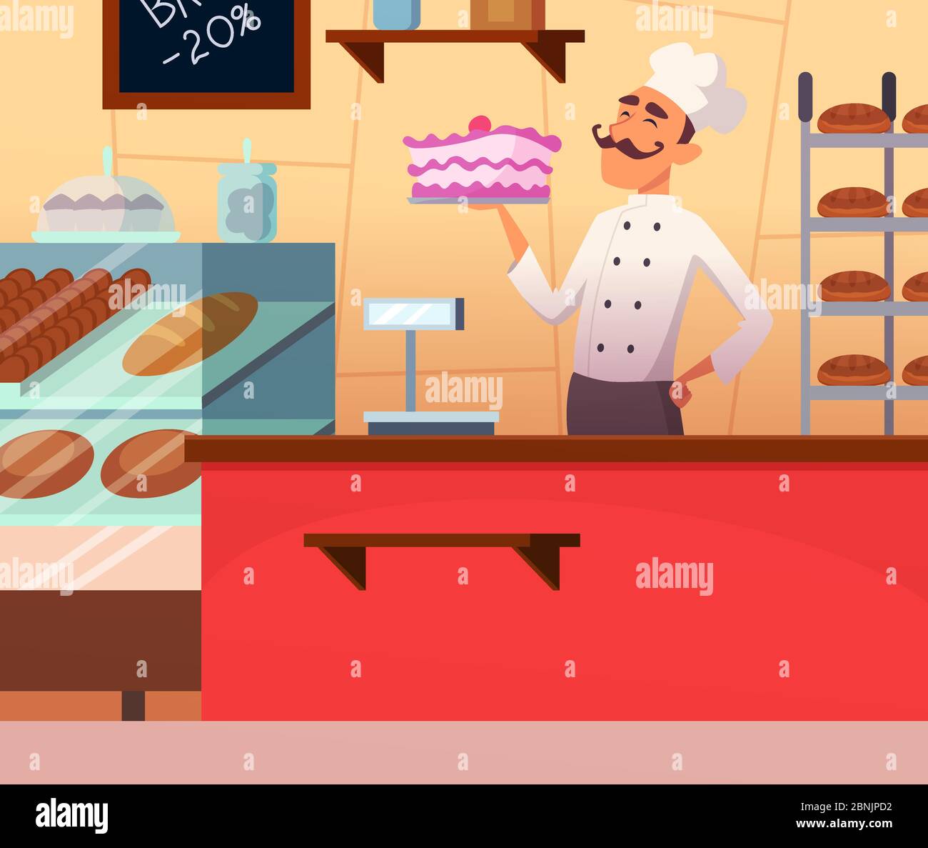 Bakery rack Stock Vector Images - Alamy