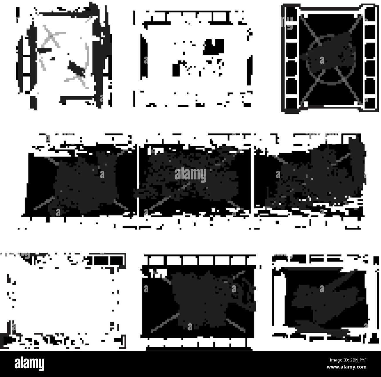 Film strip template. Vector pictures isolate Stock Vector Image & Art ...