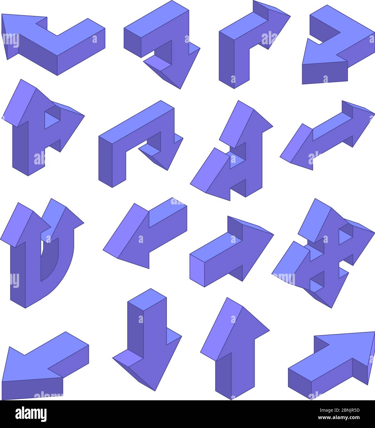 3d pictures of various arrows Stock Vector Image & Art - Alamy