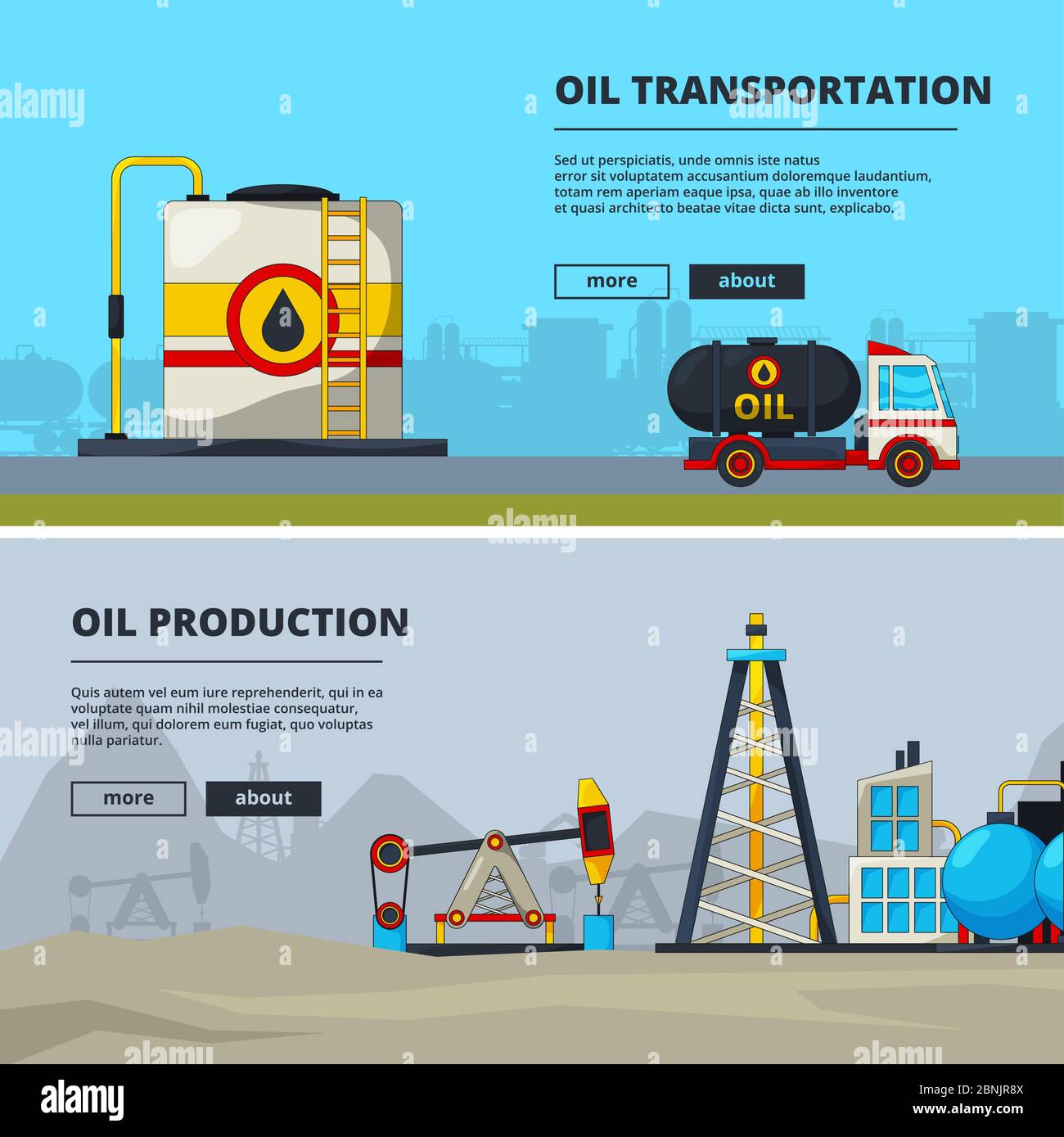 The petroleum industry Stock Vector Images - Alamy