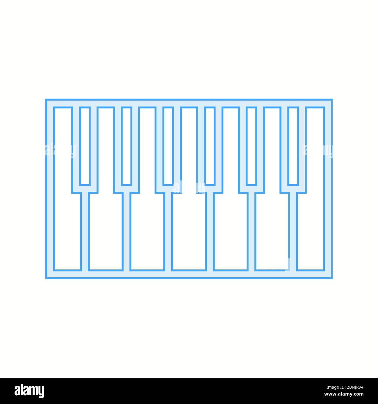 Beautiful piano keys line Stock Vector Images - Alamy