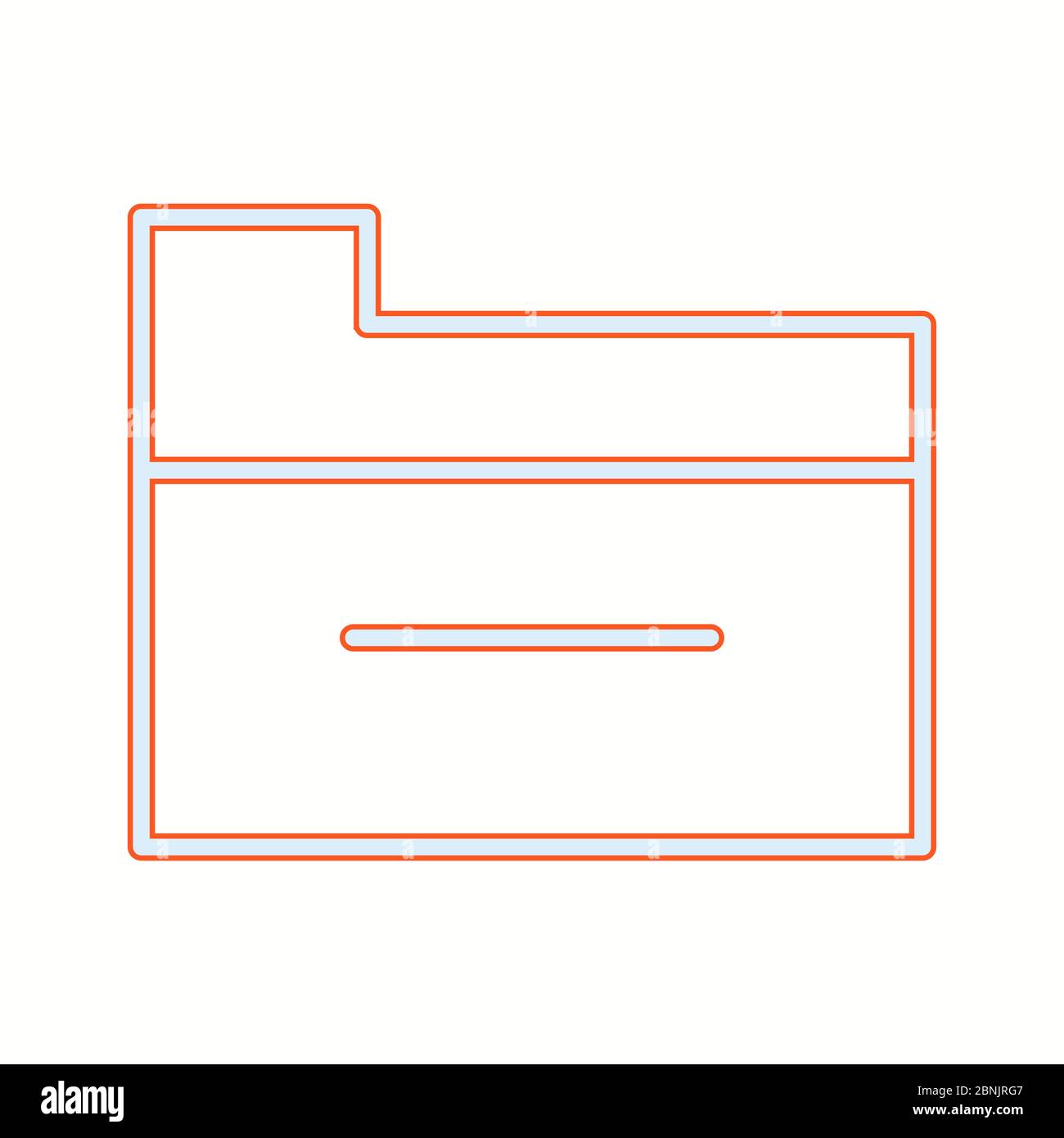 Beautiful Folder Line Vector Icon Stock Vector Image & Art - Alamy