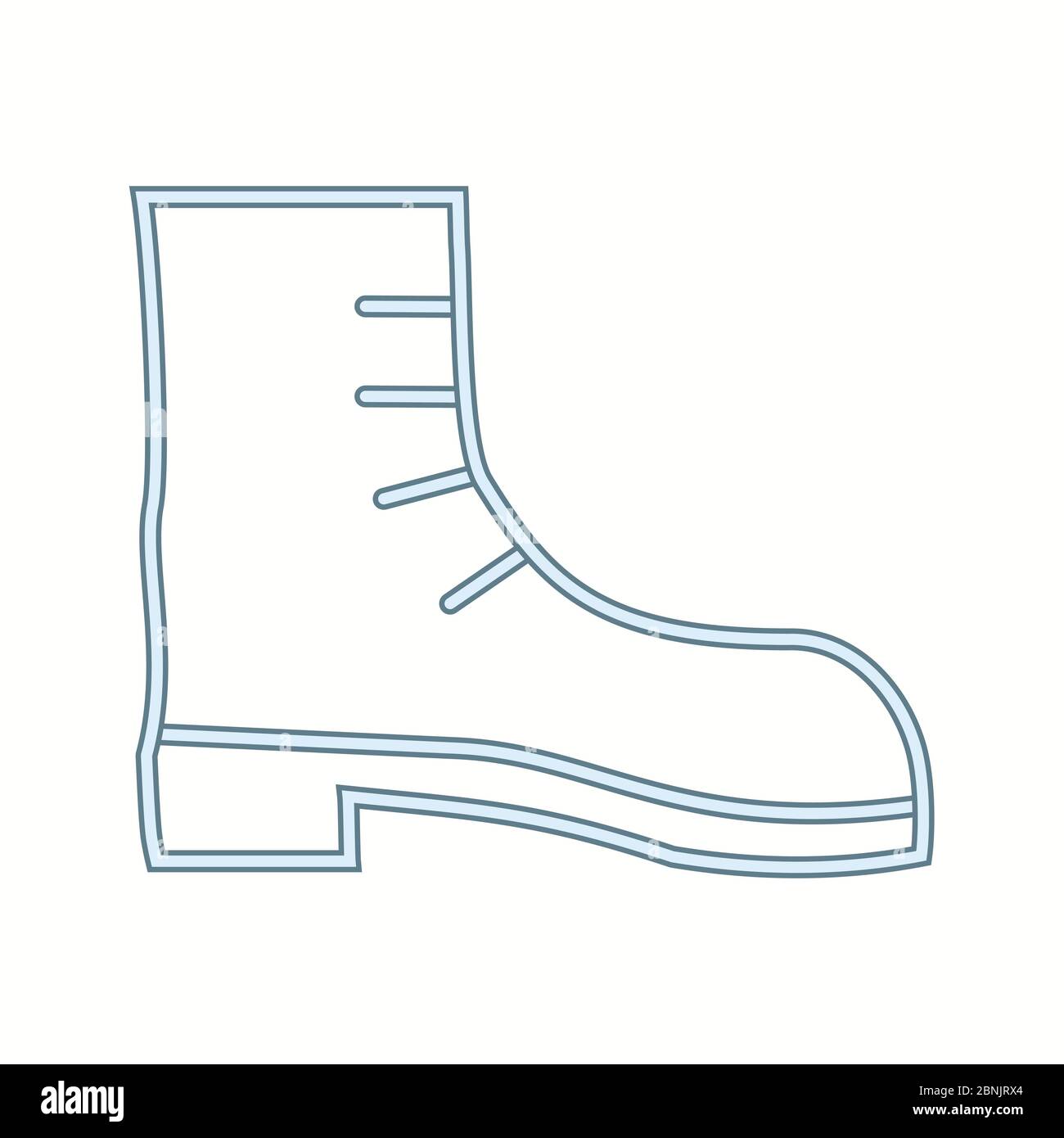 Beautiful Long boot Line Vector Icon Stock Vector Image & Art - Alamy