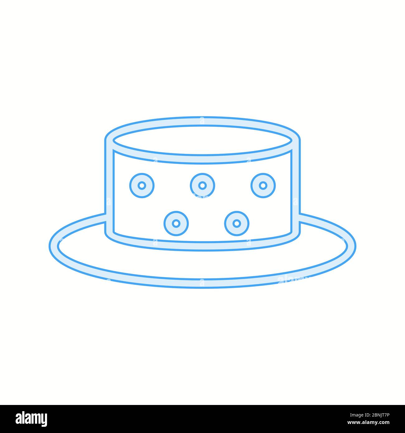 Beautiful Hat Line Vector Icon Stock Vector Image & Art - Alamy