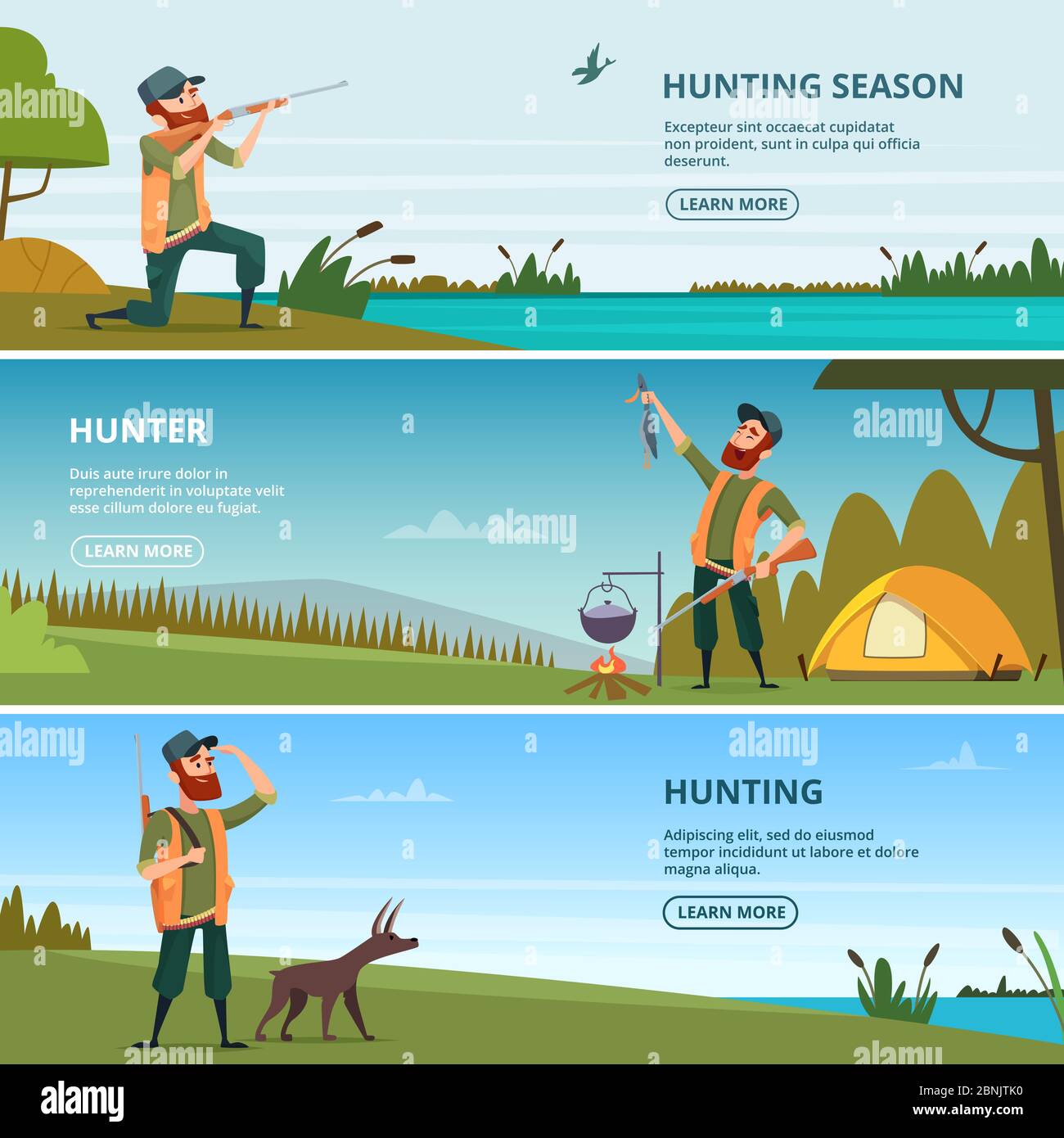 Hunting gun man on Stock Vector Images - Alamy