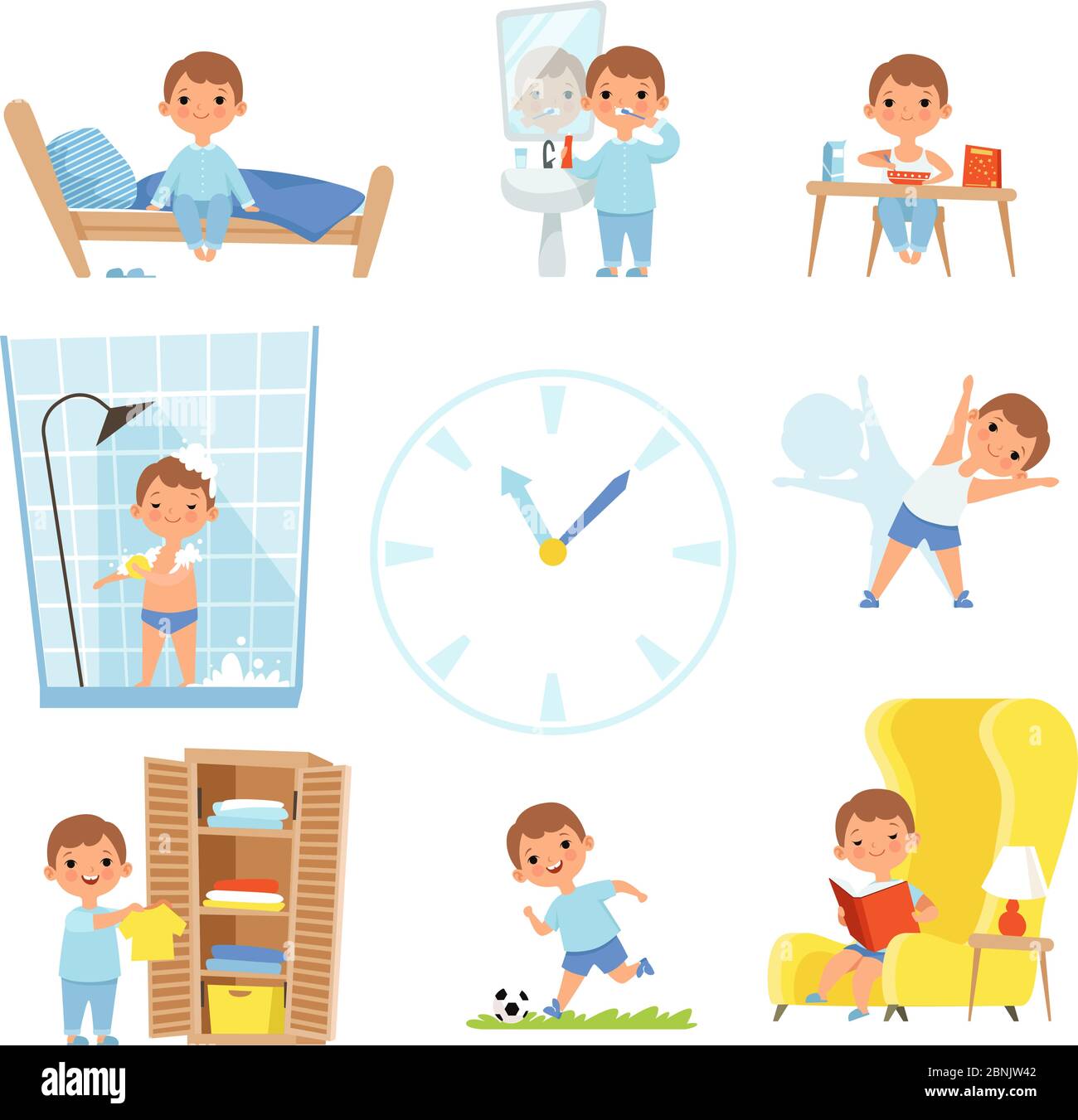 Daily routine Stock Vector Images - Alamy Daily routine Stock Vector Images - Alamy