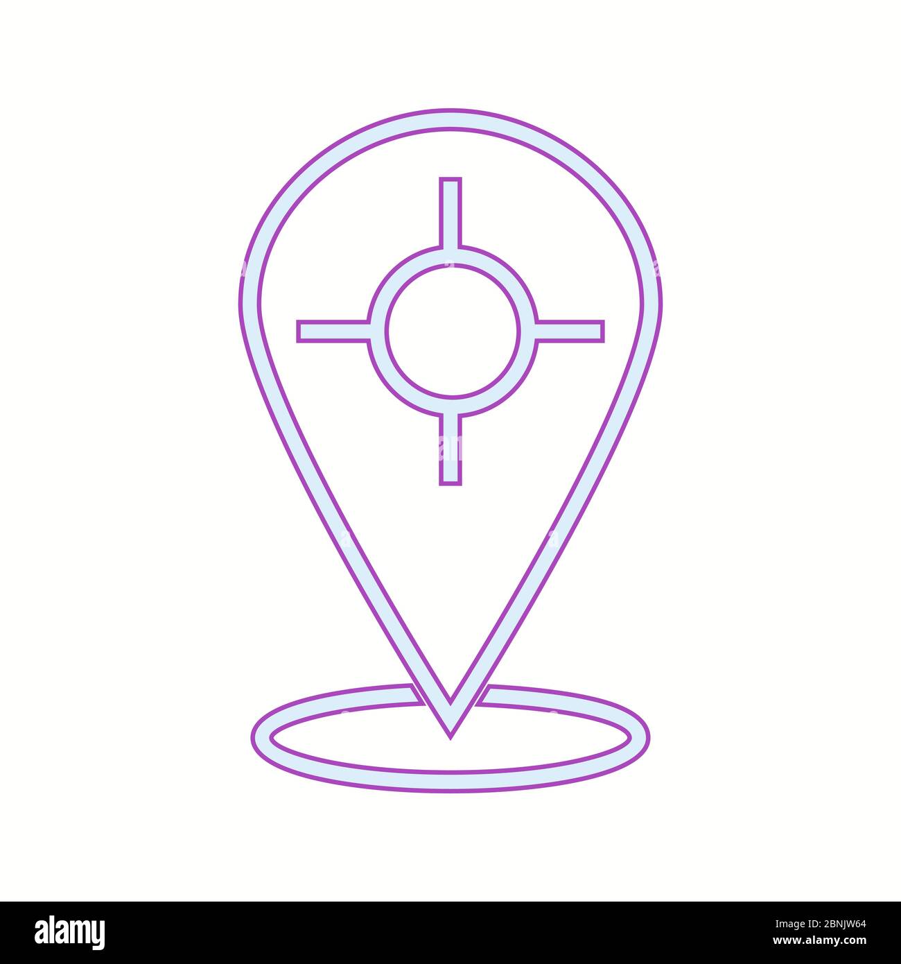 Beautiful Track Location Line Vector Icon Stock Vector Image & Art - Alamy