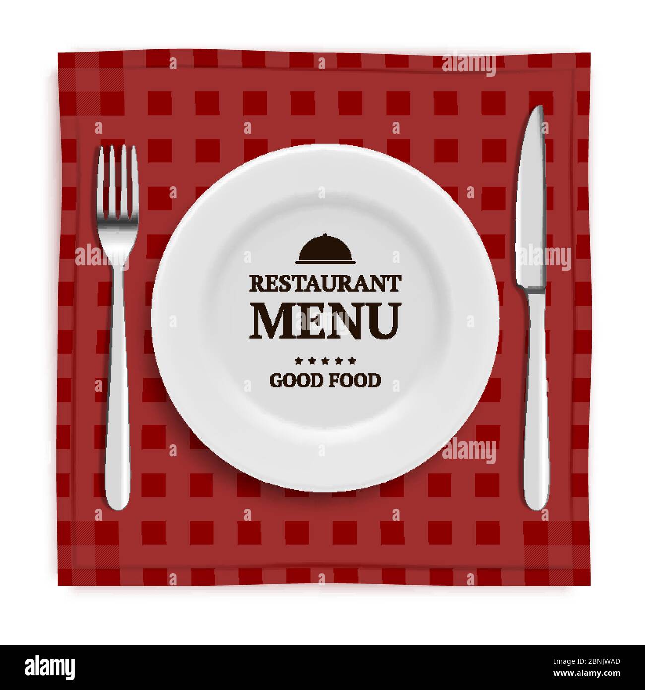 Realistic restaurant menu. Template menu with illustrations of ...