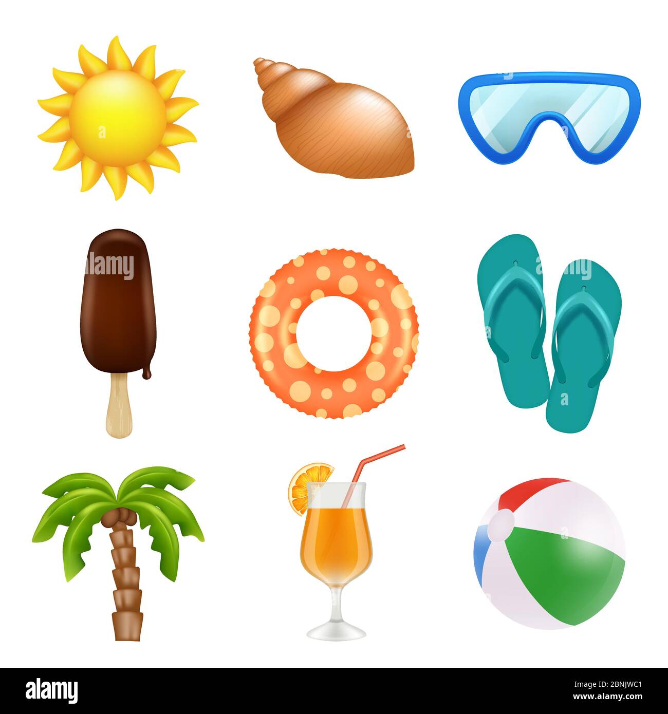 Bright summer drink Stock Vector Images - Alamy