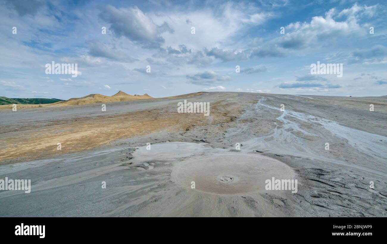 Muddy volcanoes, Valachia, Berca, Romania Stock Photo - Alamy