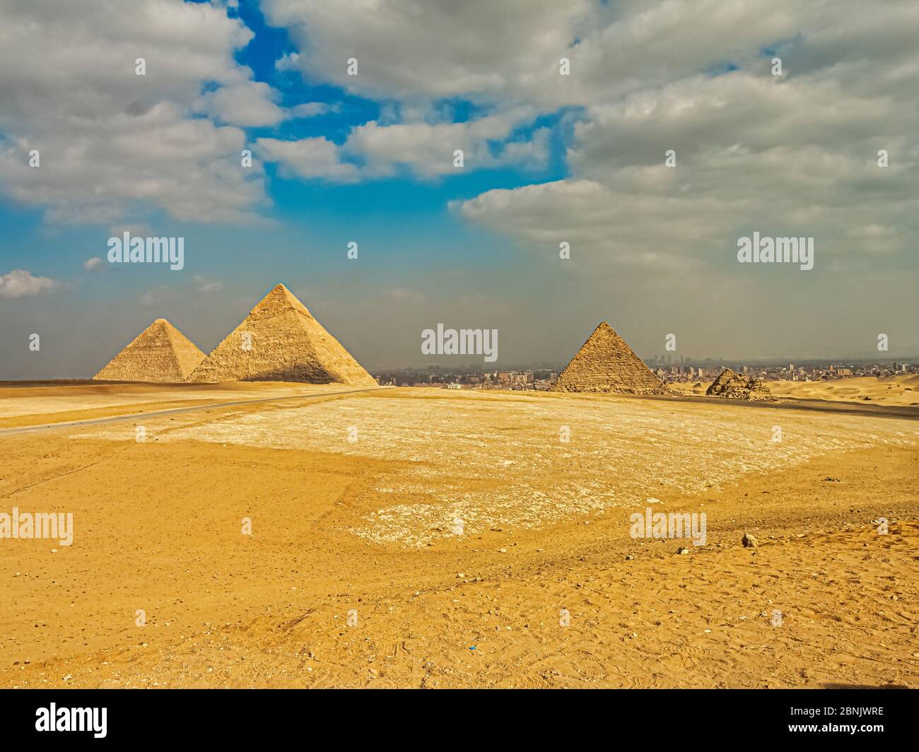 The famous pyramids at Giza in Egypt Stock Photo - Alamy