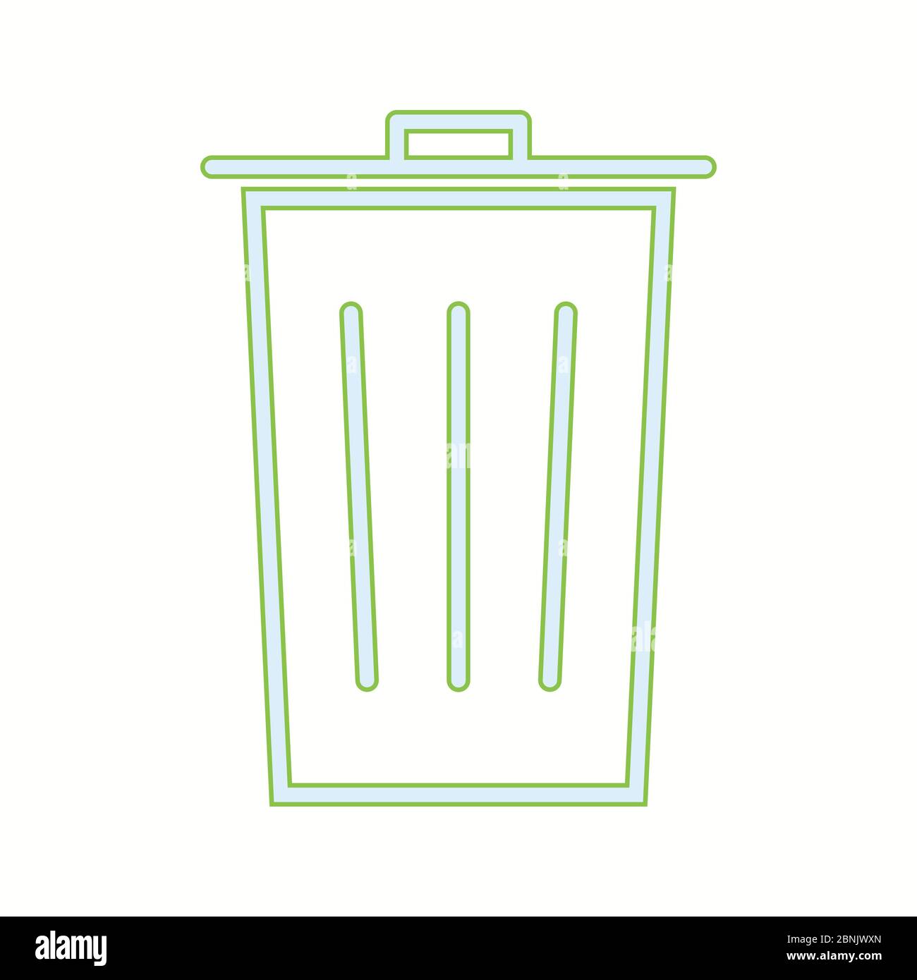 Beautiful Dustbin Line Vector Icon Stock Vector Image & Art - Alamy