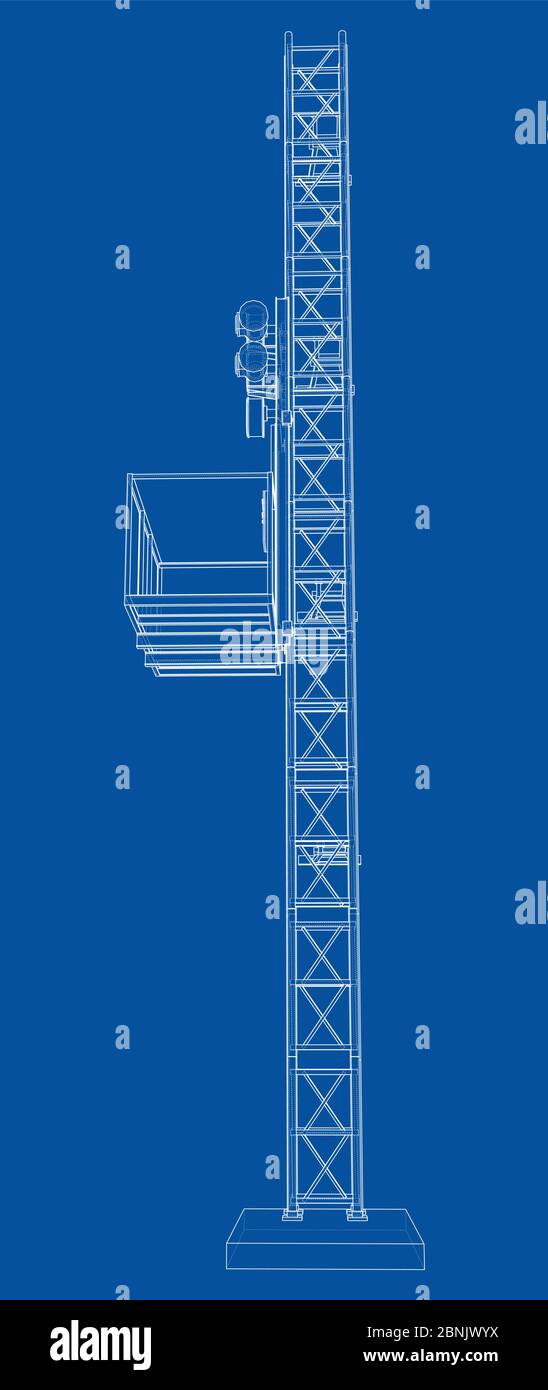 Mast lifts outline. Vector Stock Vector Image & Art - Alamy