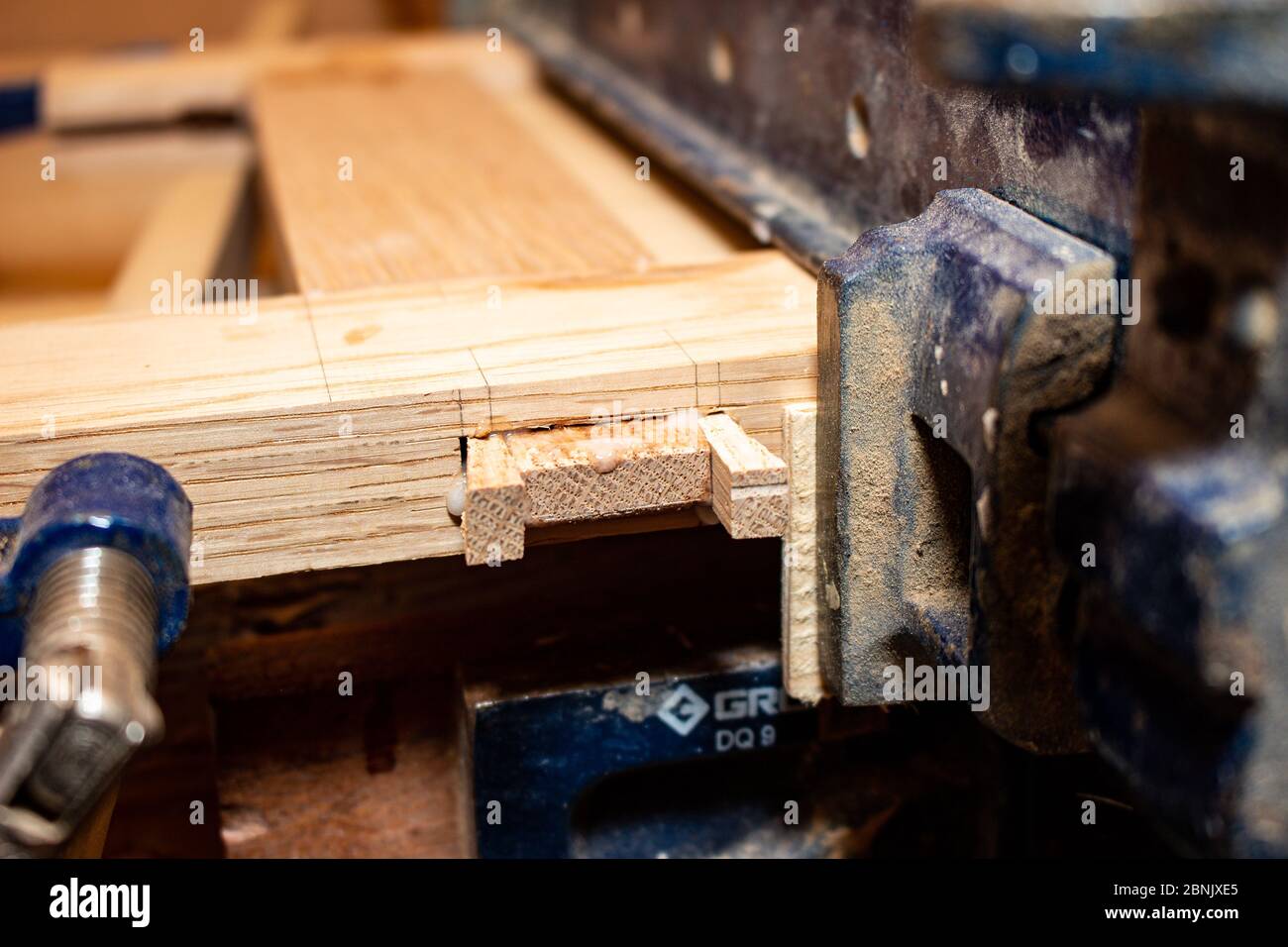 Mortise and tenon joint, traditional joinery using American White Oak ...