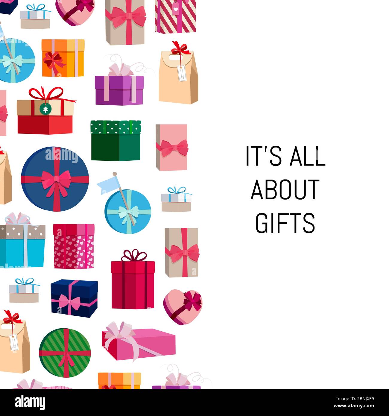 Vector gift boxes or packages background Stock Vector Image & Art - Alamy