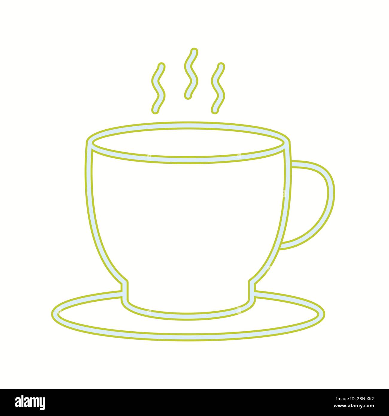 Beautiful Tea Cup Line Vector Icon Stock Vector Image & Art - Alamy