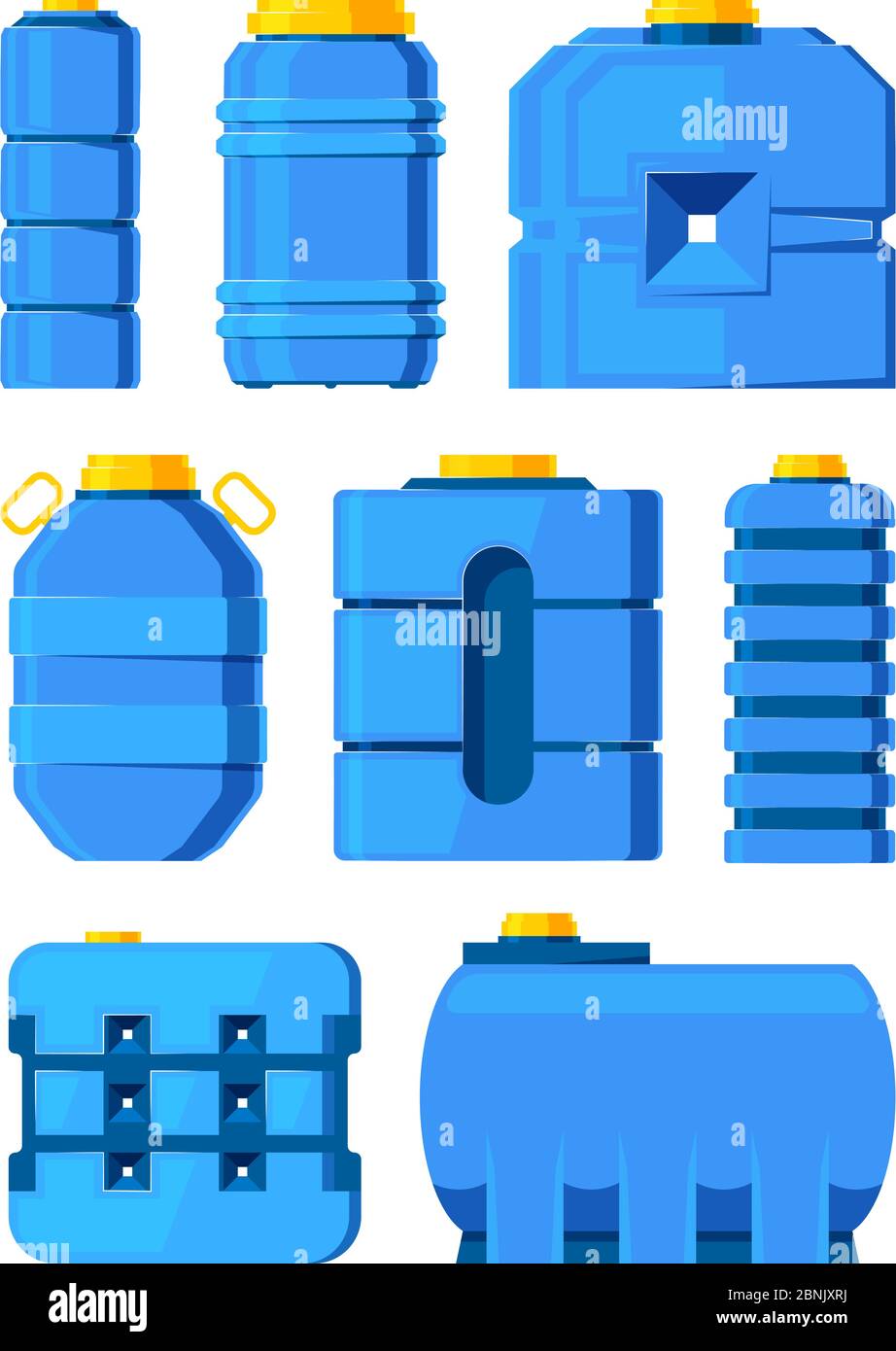 Large plastic water tanks Stock Vector Images - Alamy