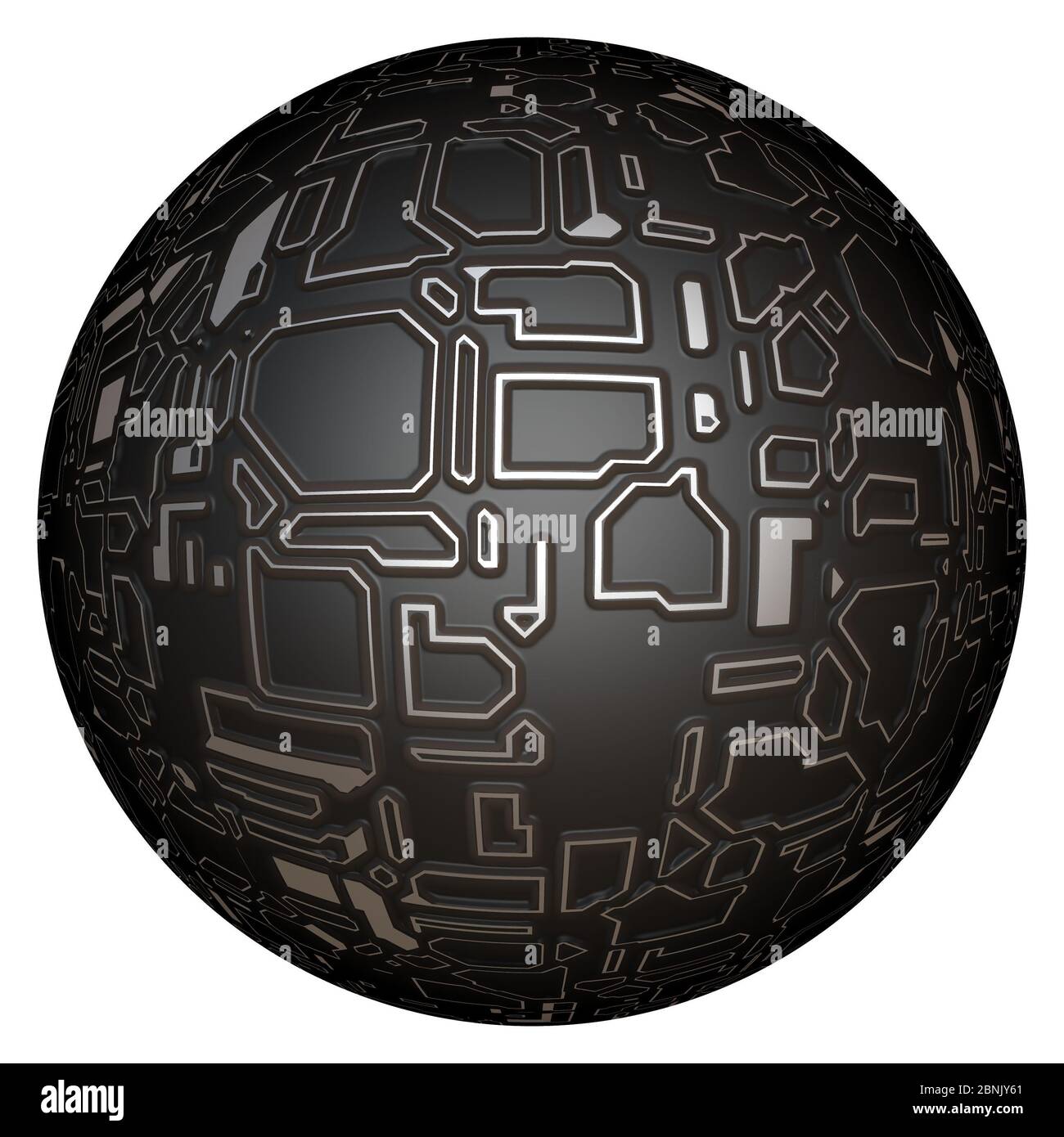 futuristic 3d globe sphere Stock Photo - Alamy