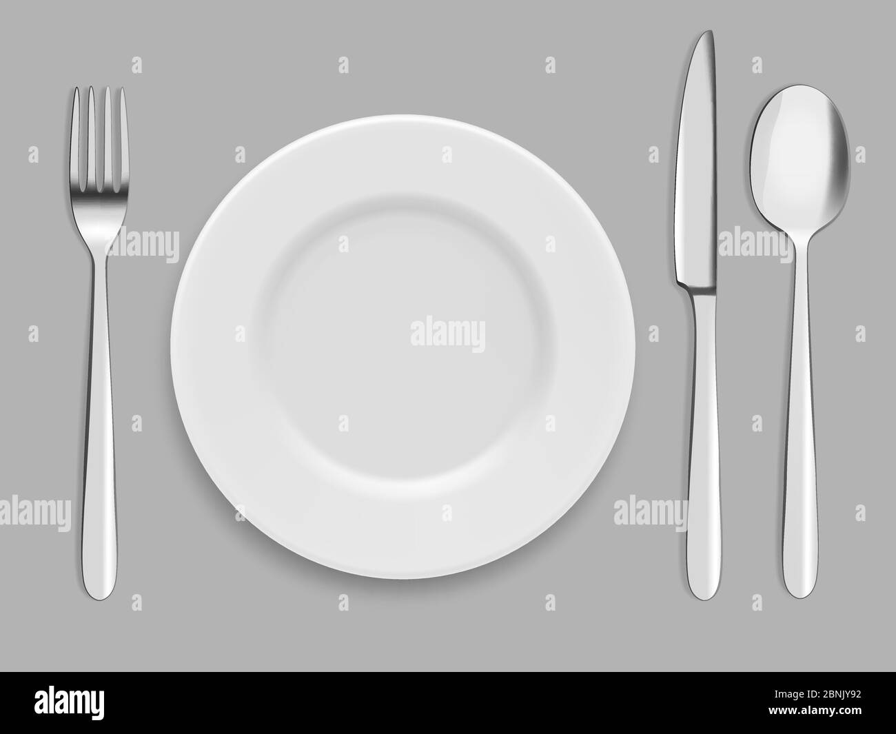 Realistic vector spoon fork Stock Vector Images - Alamy