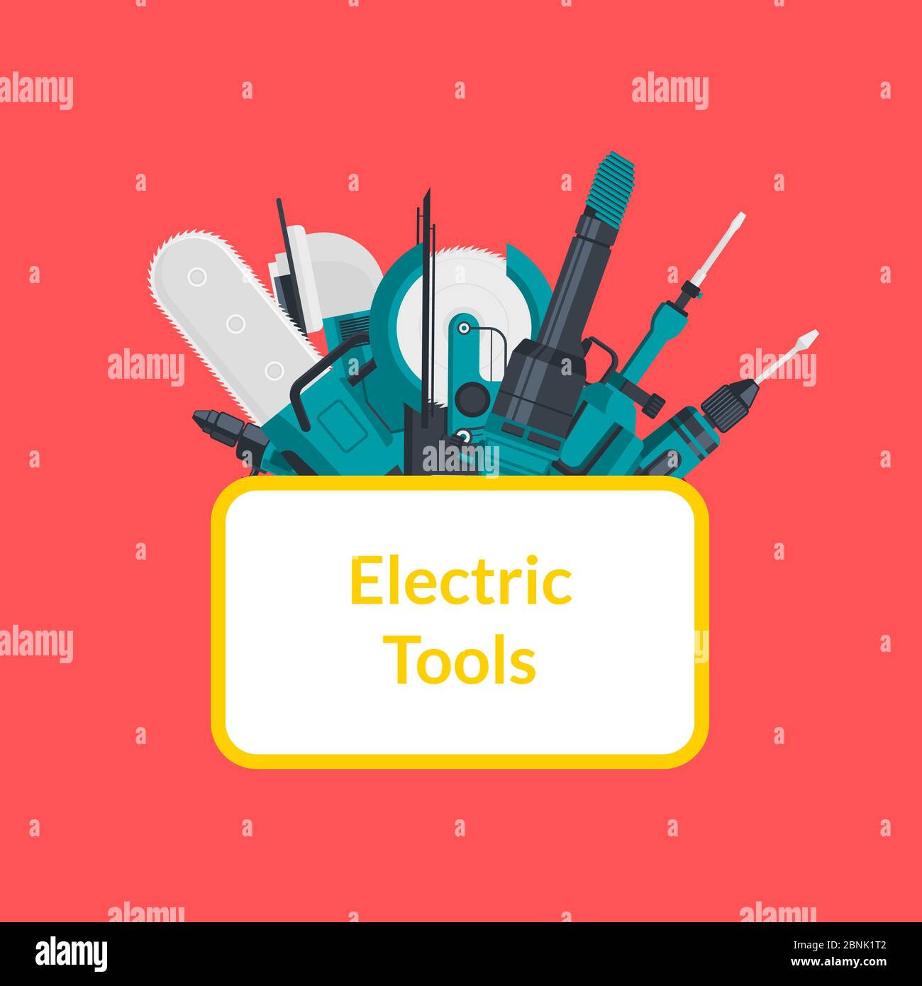 Vector electric construction tools Stock Vector Image & Art - Alamy