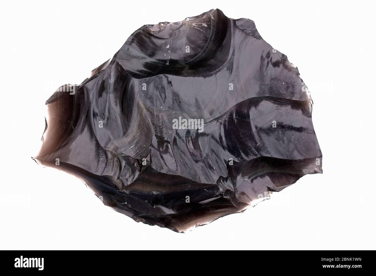 Obsidian sample from California, USA Stock Photo - Alamy
