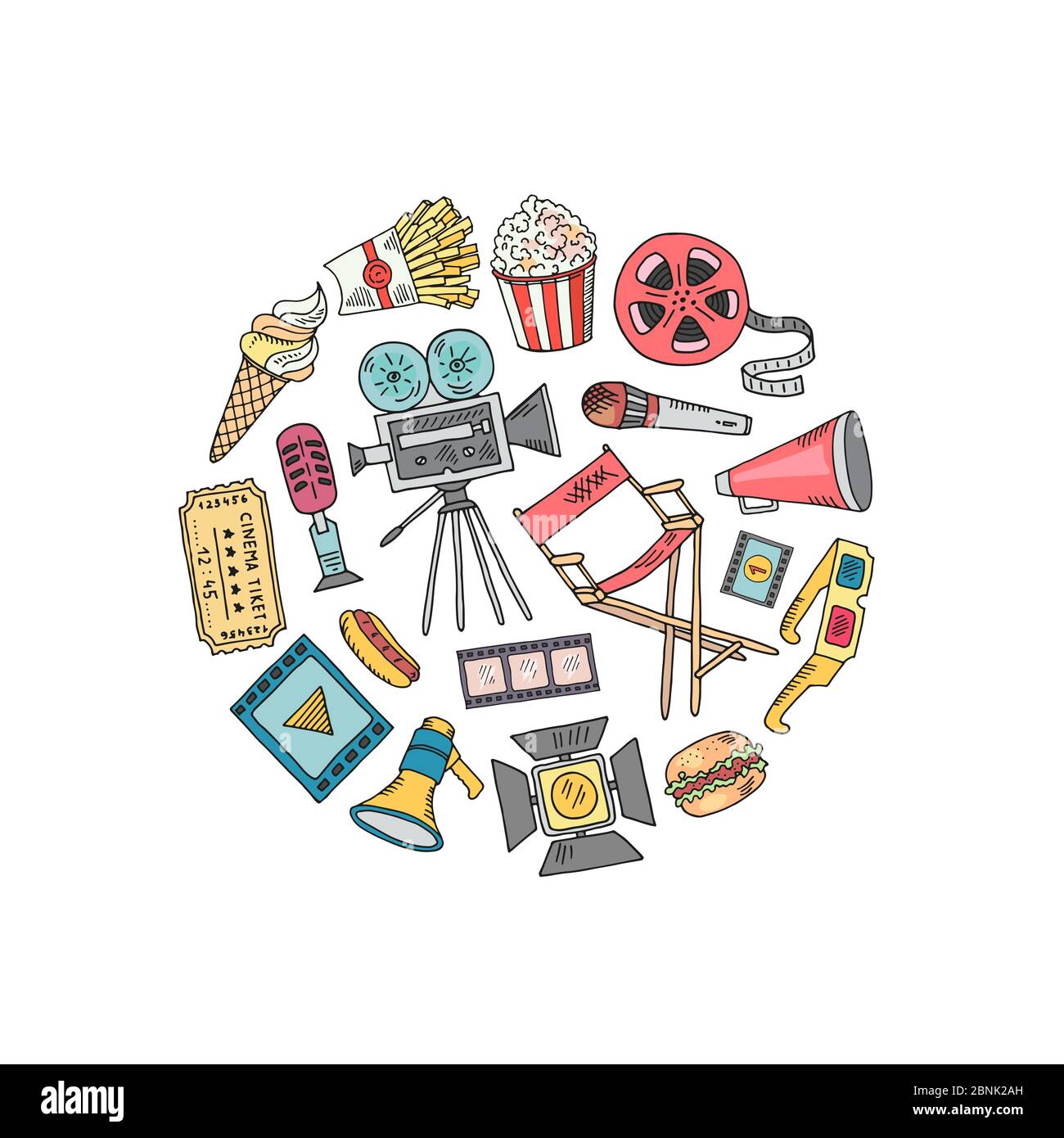 Cinema right Stock Vector Images - Alamy