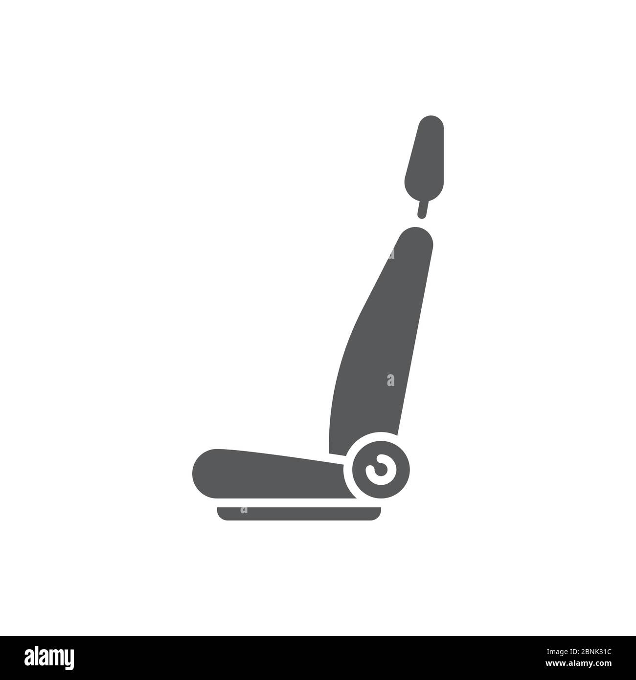 Car seat vector icon symbol isolated on white background Stock Vector ...