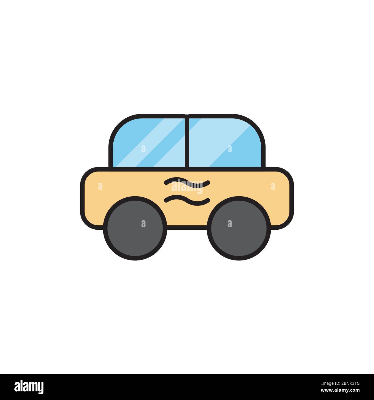 Car ventilation system vector icon symbol isolated on white background ...