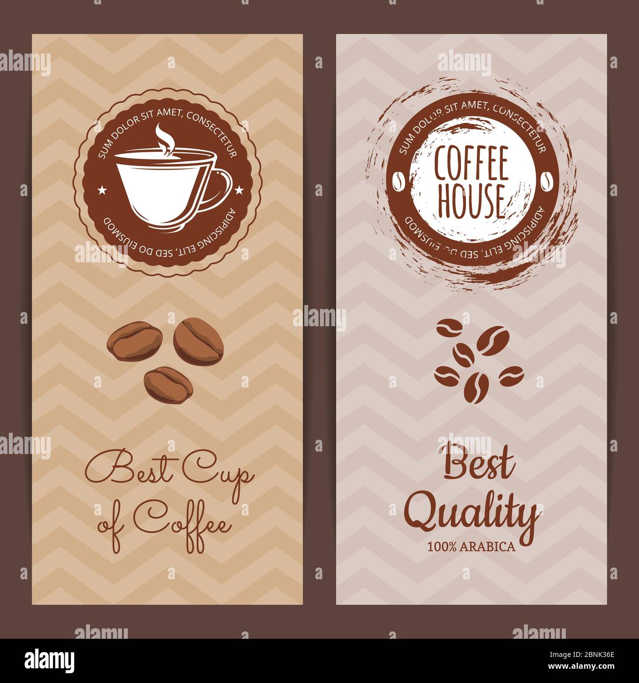 Vector coffee shop or brand logo banner Stock Vector Image & Art - Alamy