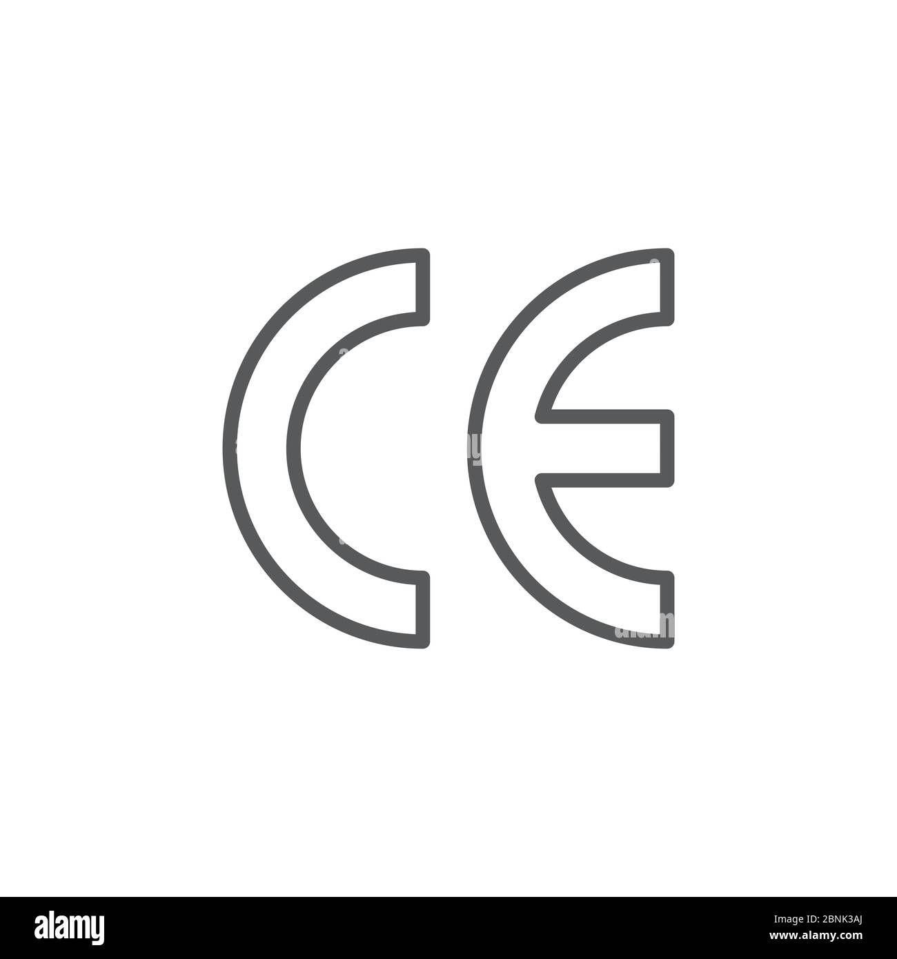 ce mark vector icon symbol isolated on white background Stock Vector ...