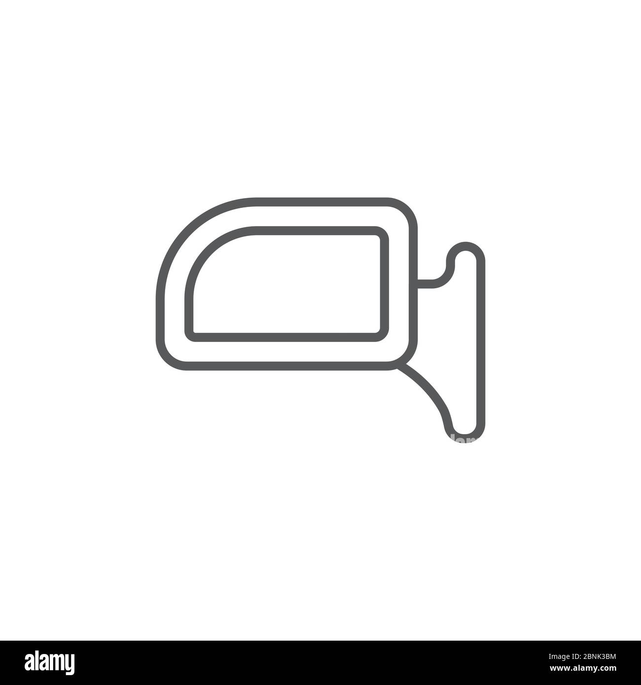 Car rear view mirror vector icon symbol isolated on white background ...