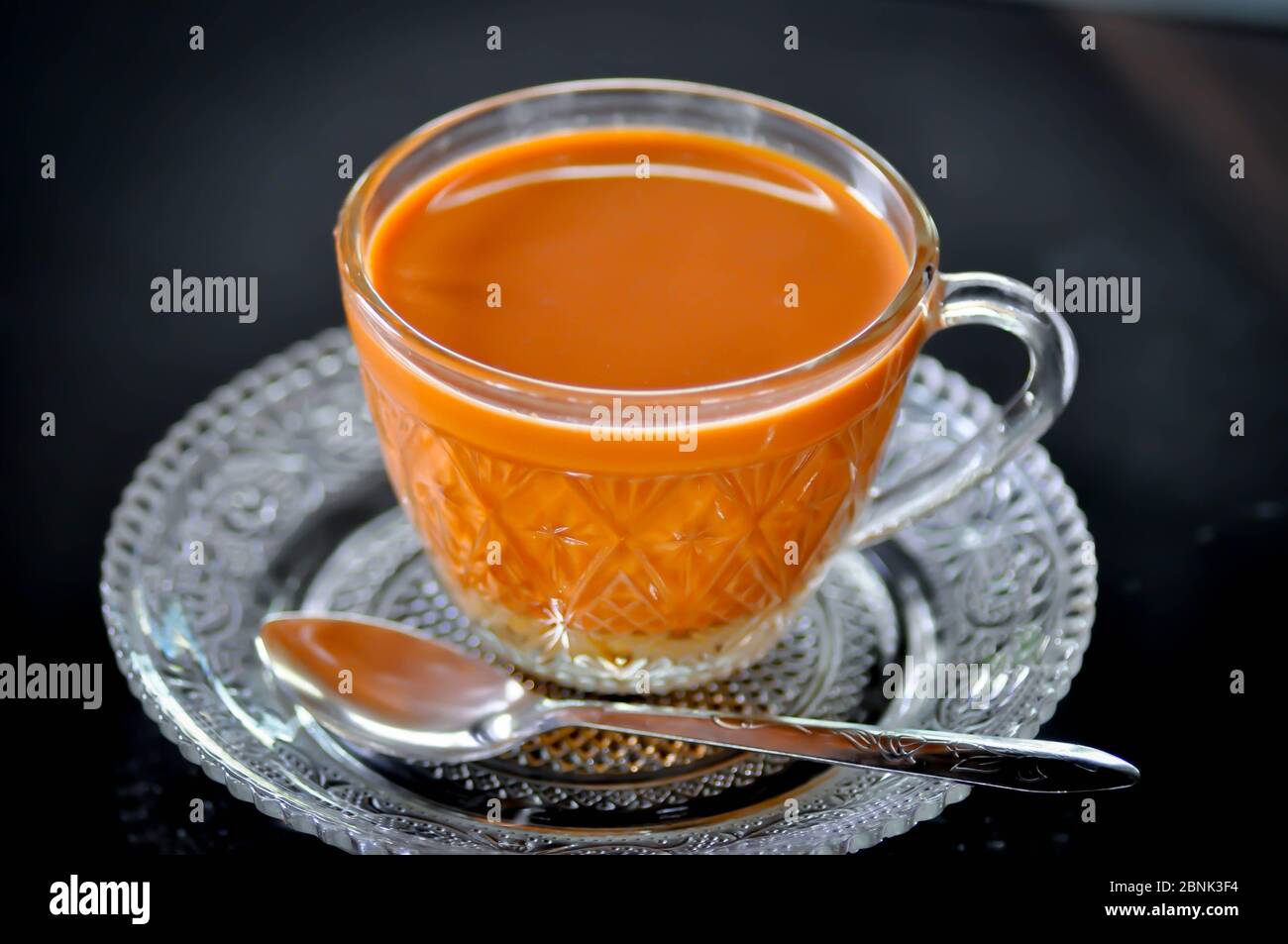 Thai tea, hot tea or hot milk tea Stock Photo - Alamy
