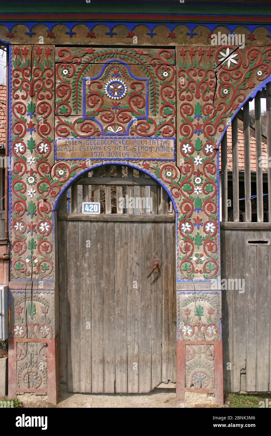 Traditional szekely gate hi-res stock photography and images - Alamy
