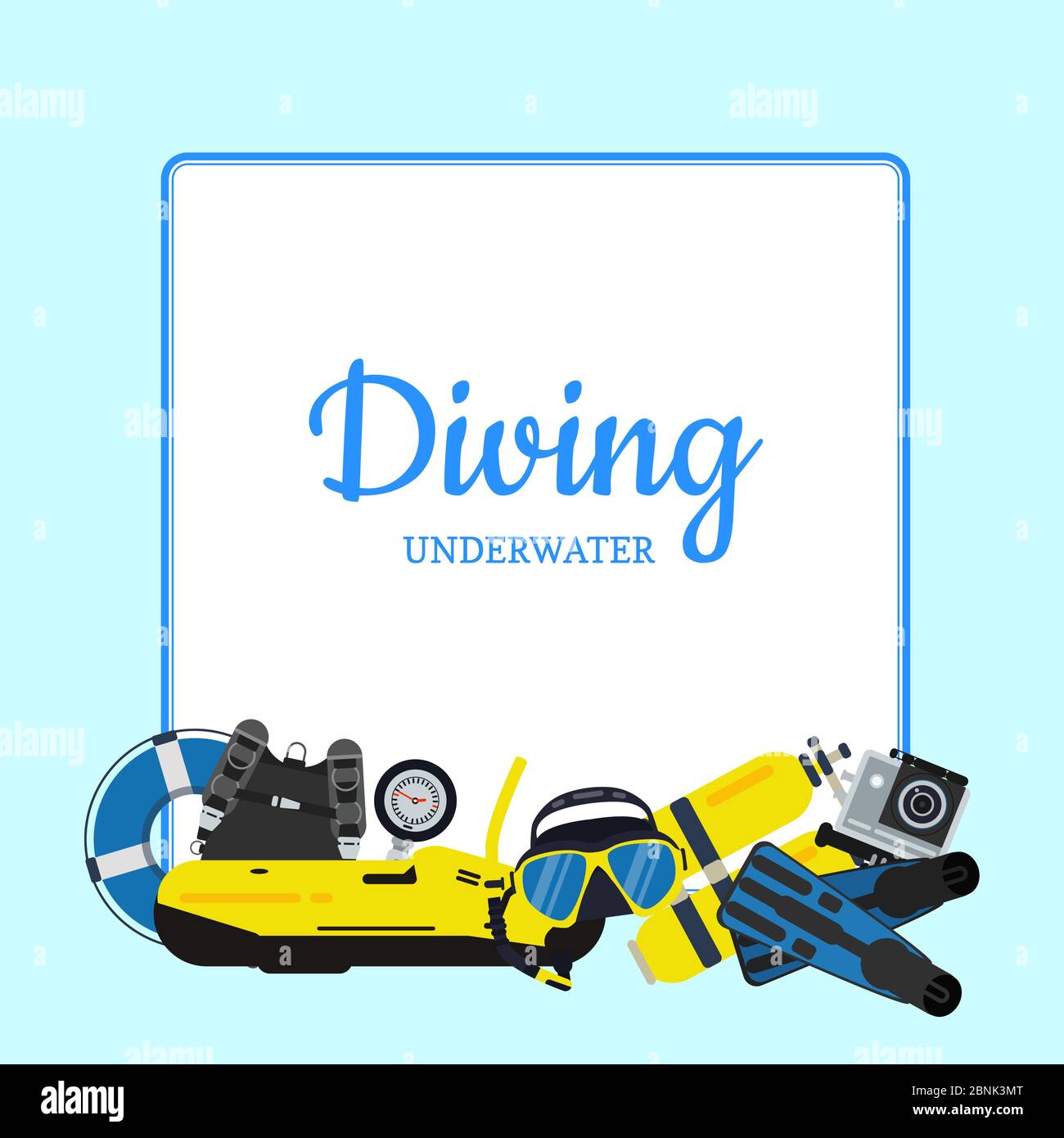 Scuba diver surface Stock Vector Images - Alamy