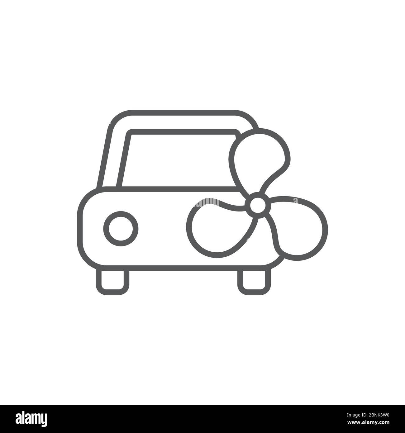 Car ventilation system vector icon symbol isolated on white background ...