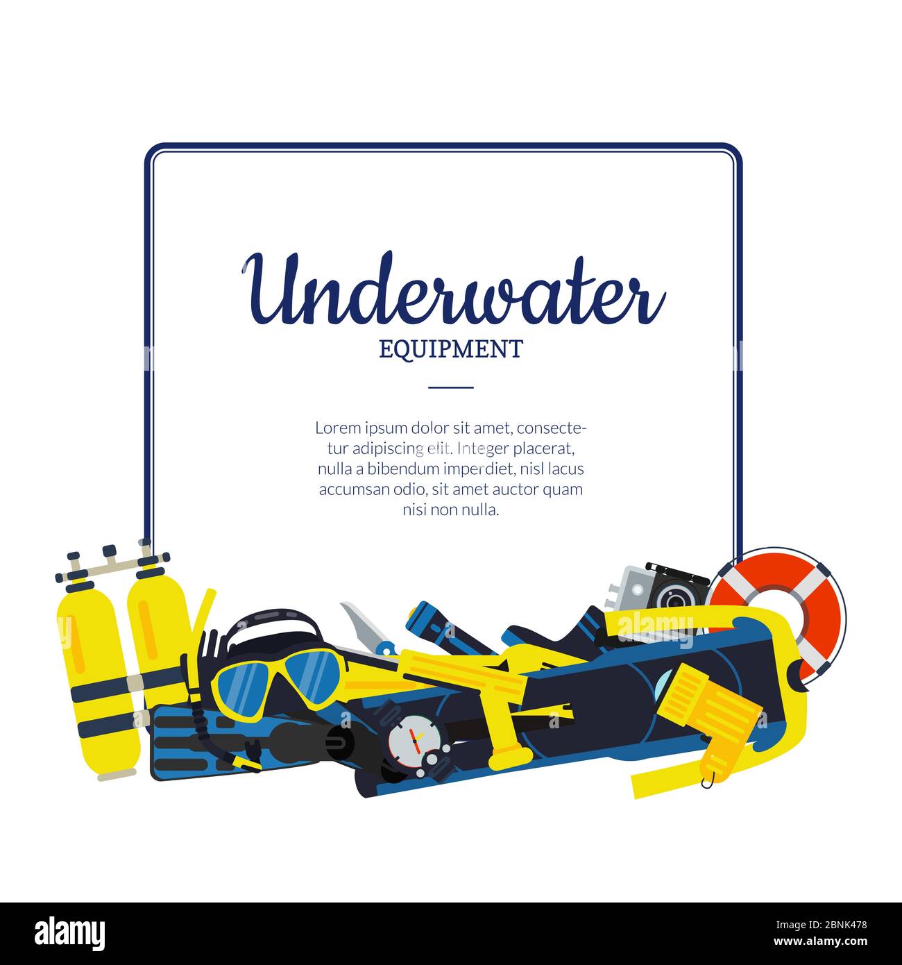 Vector underwater diving elements Stock Vector Image & Art - Alamy