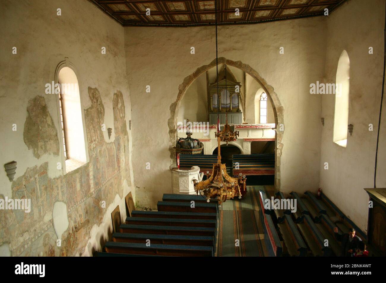 Altar inside medieval 13th century church hi-res stock photography and ...