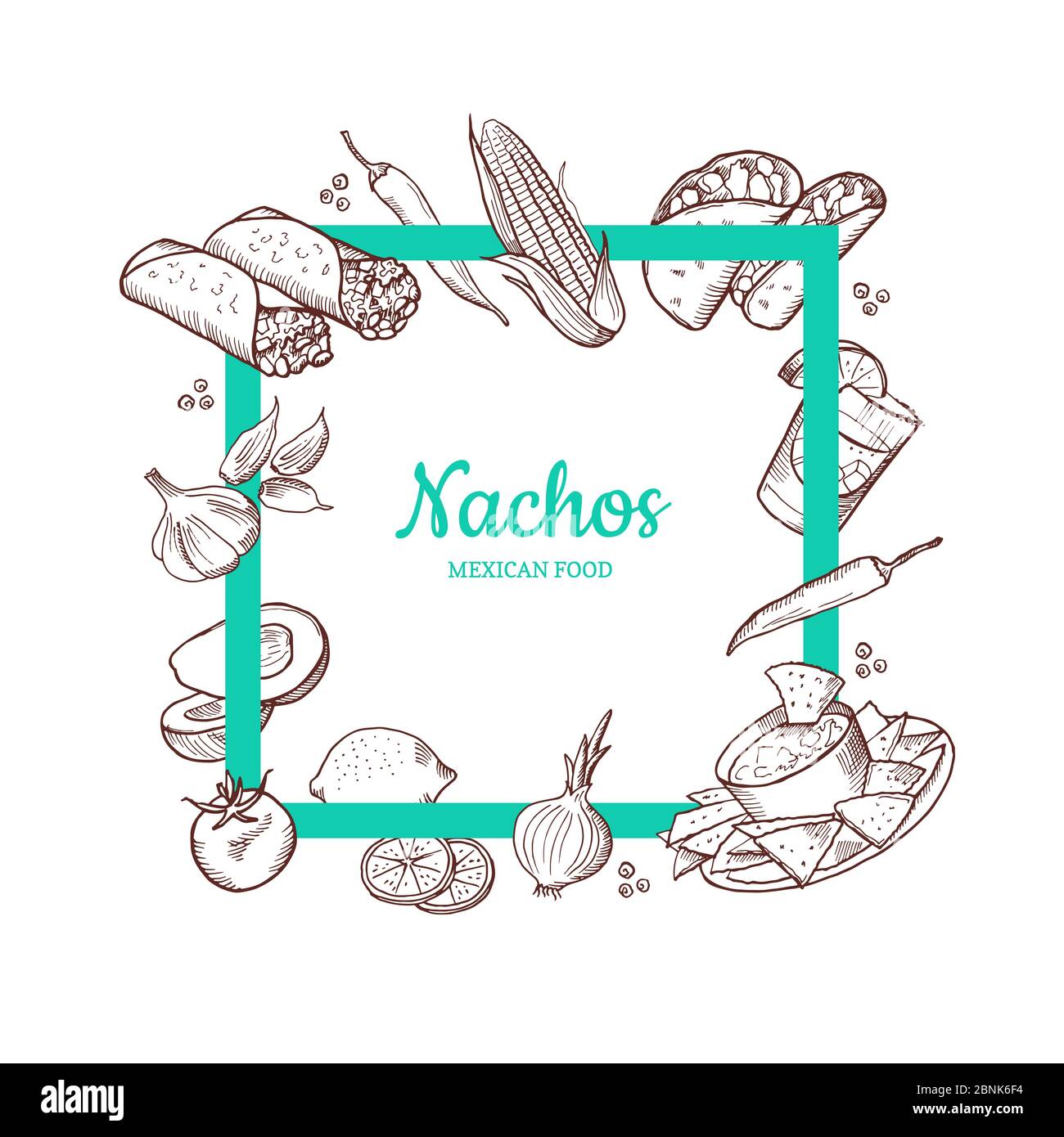 Mexican avocado quesadilla Stock Vector Images - Alamy