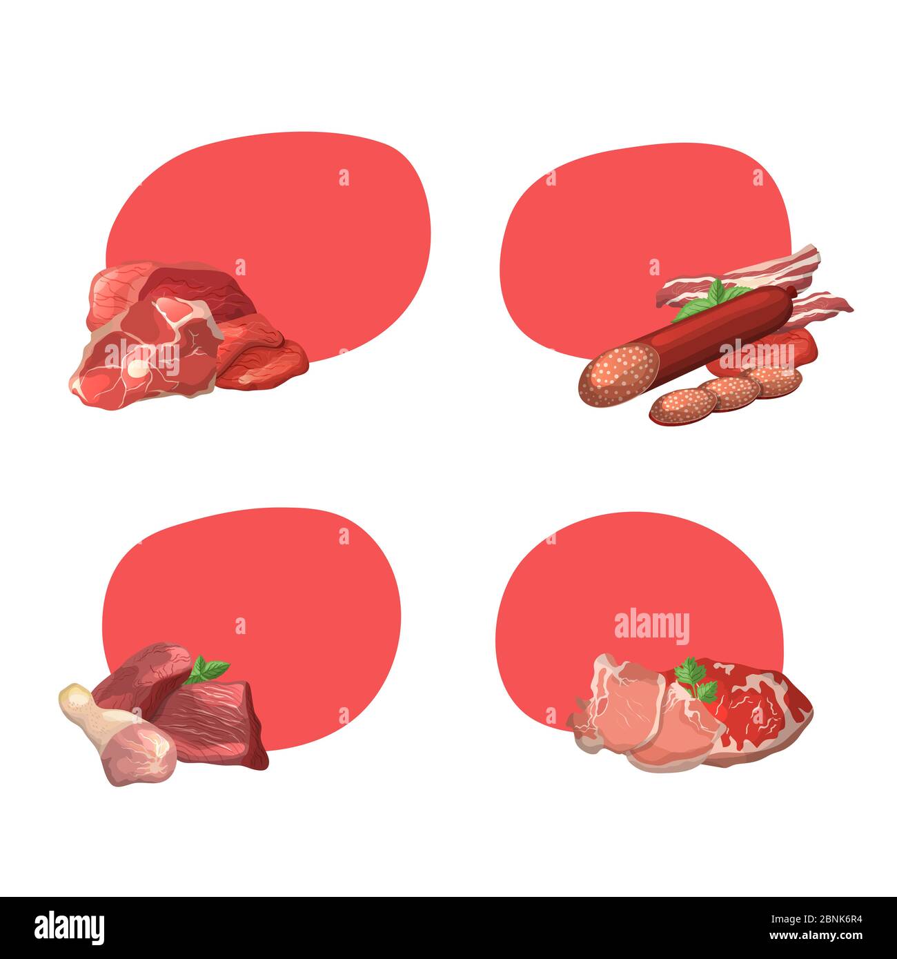 Cartoon meat hi-res stock photography and images - Alamy