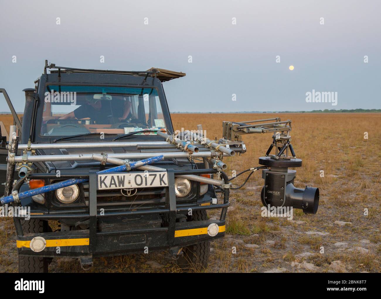 Cineflex on 4WD vehicle, camera rig. On location to film The Hunt ...