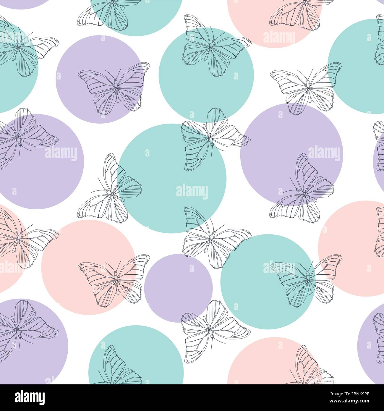 Butterfly Seamless Simple Pattern Background Vector Illustration Stock ...