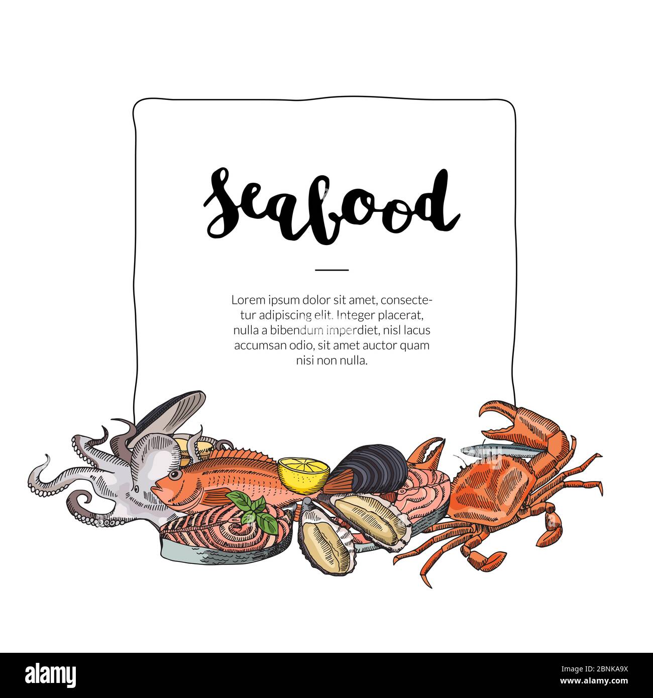 Hand drawn sea symbols set hi-res stock photography and images - Alamy