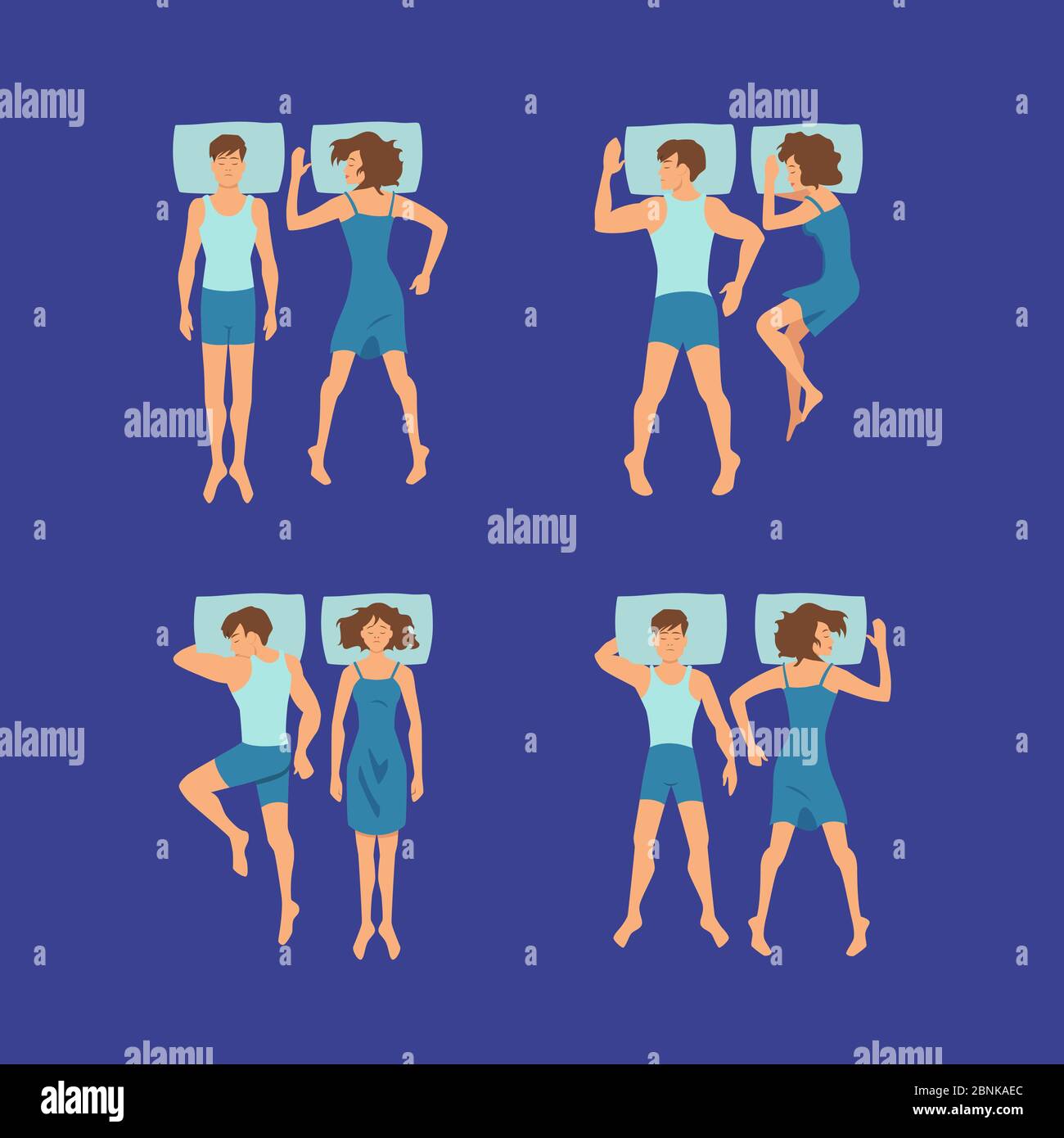 Woman sleeping back view Stock Vector Images - Alamy