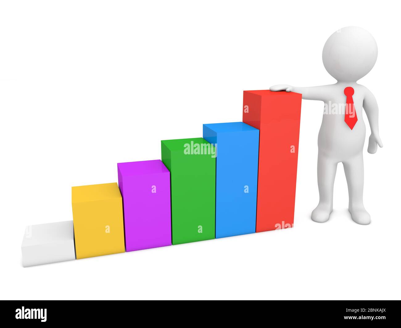 Businessman and profit growth chart. 3d render illustration Stock Photo ... Businessman and profit growth chart. 3d render illustration Stock Photo ...